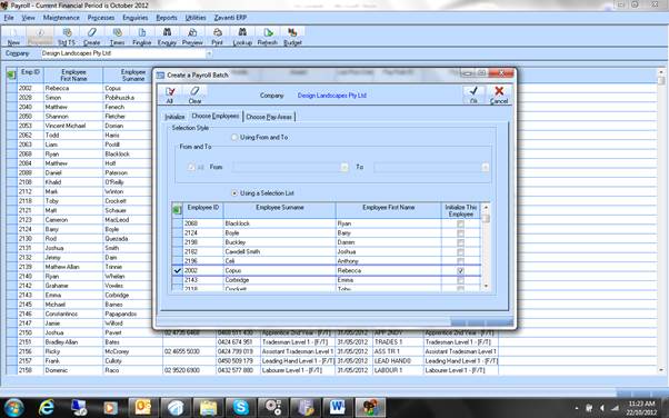 Payroll Batch Generation Process