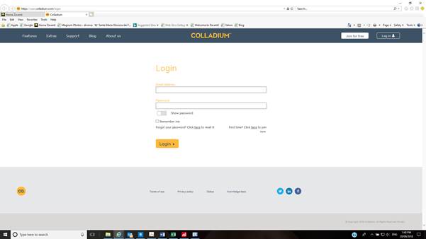 Registration with Colladium