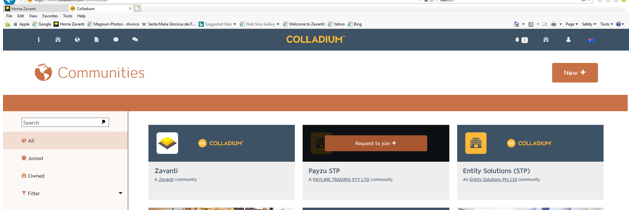 Registration with Colladium